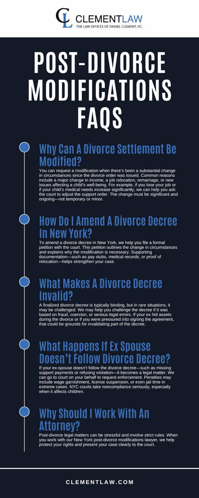Post-Divorce Modifications Lawyer in New York, NY | Legal Adjustments